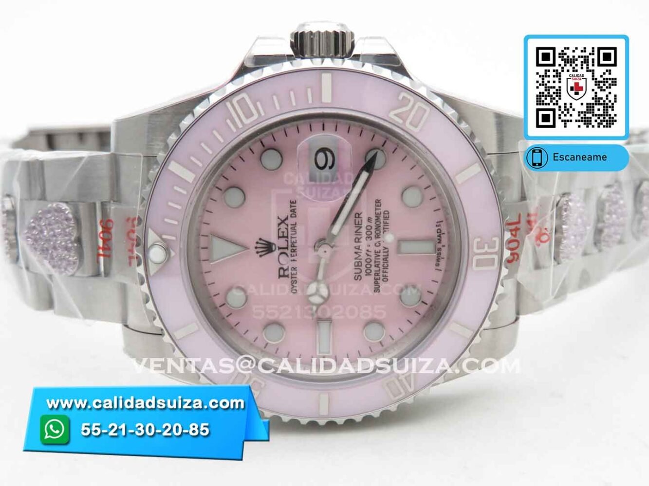 Submariner Rosa 40mm - Calidad Suiza