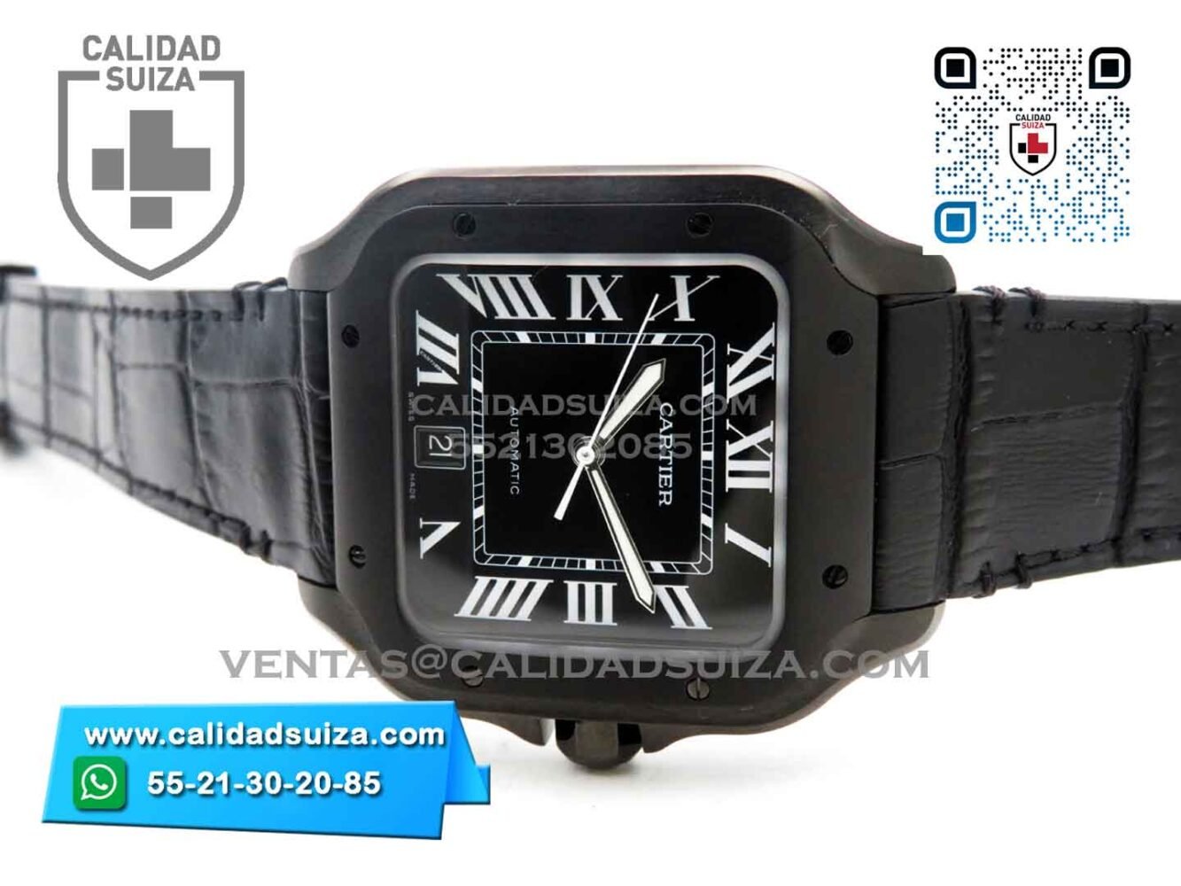 Cartier Santos Black 40mm Calidad Suiza